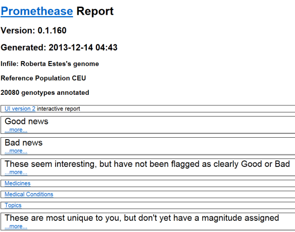 Promethease – Genetic Health Information Alternative | DNAeXplained ...