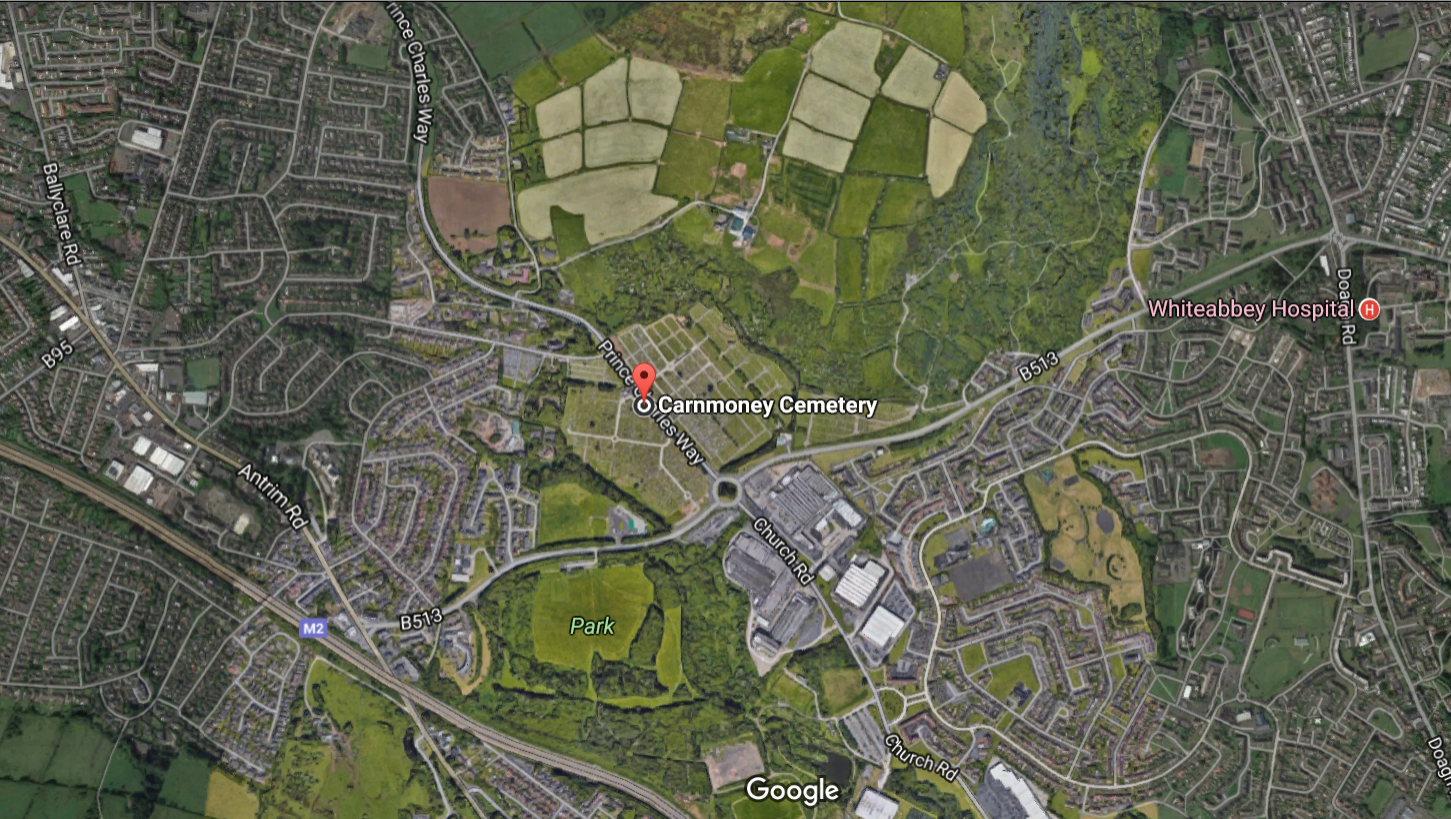 Murtough Carnmoney cemetery map | DNAeXplained – Genetic Genealogy