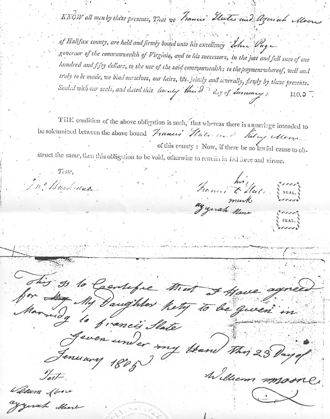 The Reverend William Moore (c 1750-1826), Twice Dissenting Minister ...