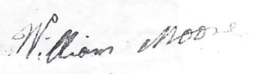 William Moore 1819 signature | DNAeXplained – Genetic Genealogy